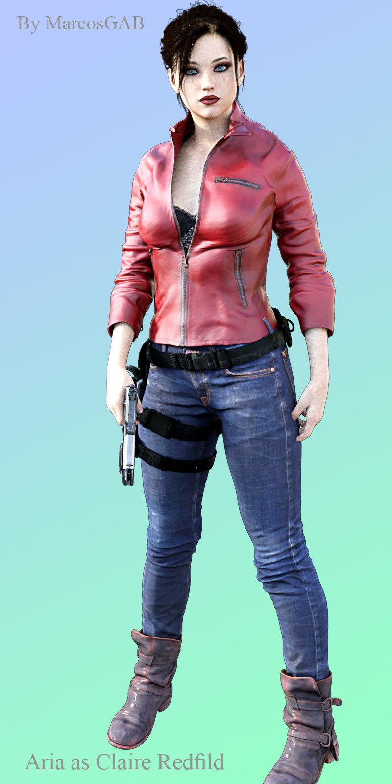 Aria for Genesis 8 Female 3D model animated rigged | CGTrader