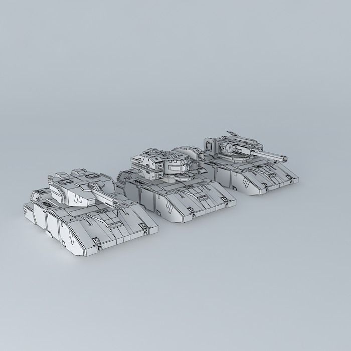 Hover Tanks free 3D model | CGTrader