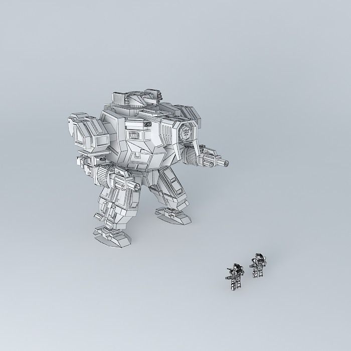 Goliath Heavy Assault Mech free 3D model | CGTrader