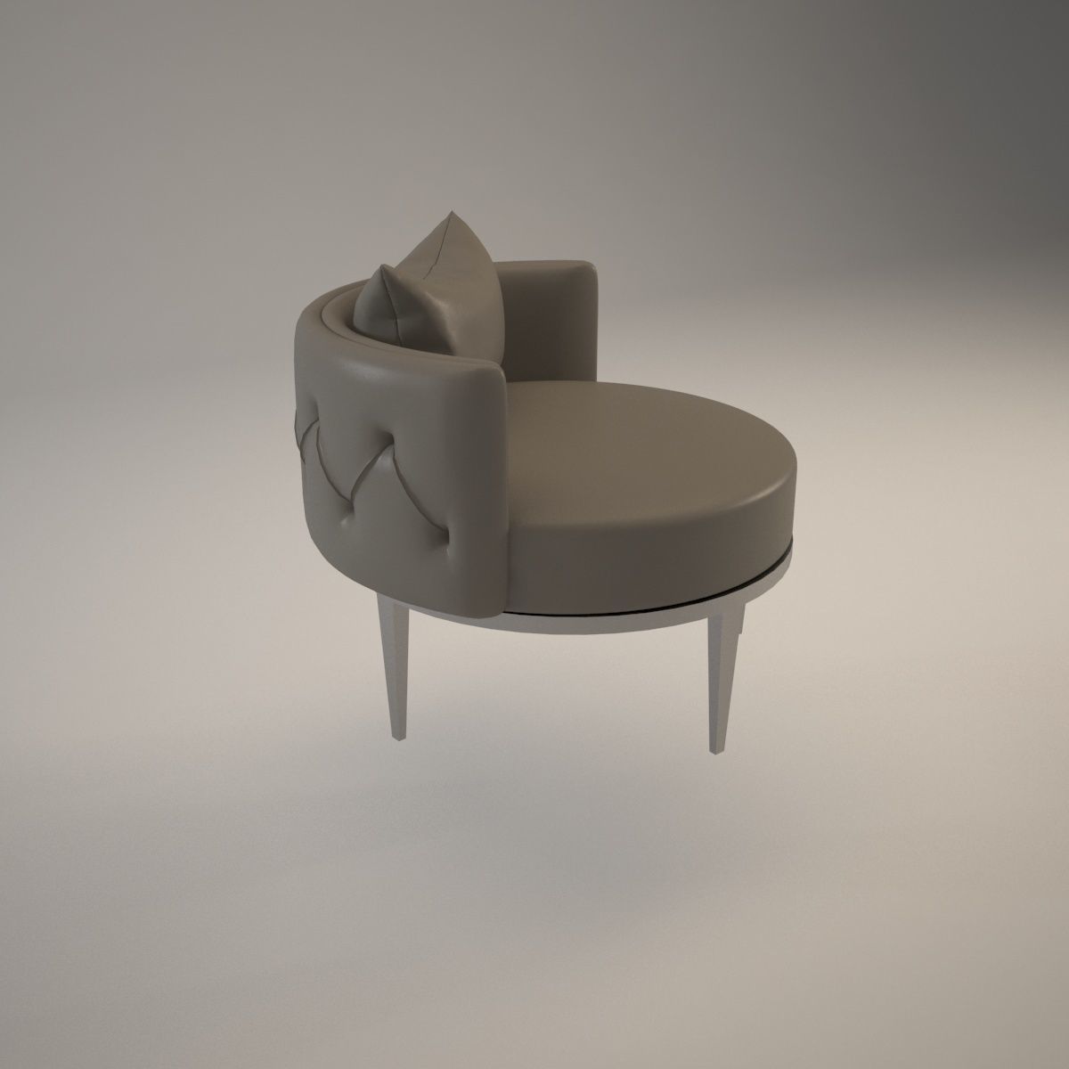 Round armchair italy 3D | CGTrader