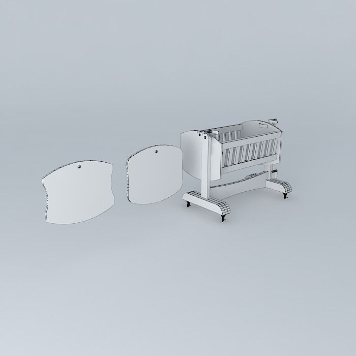 Baby Cradle free 3D model | CGTrader