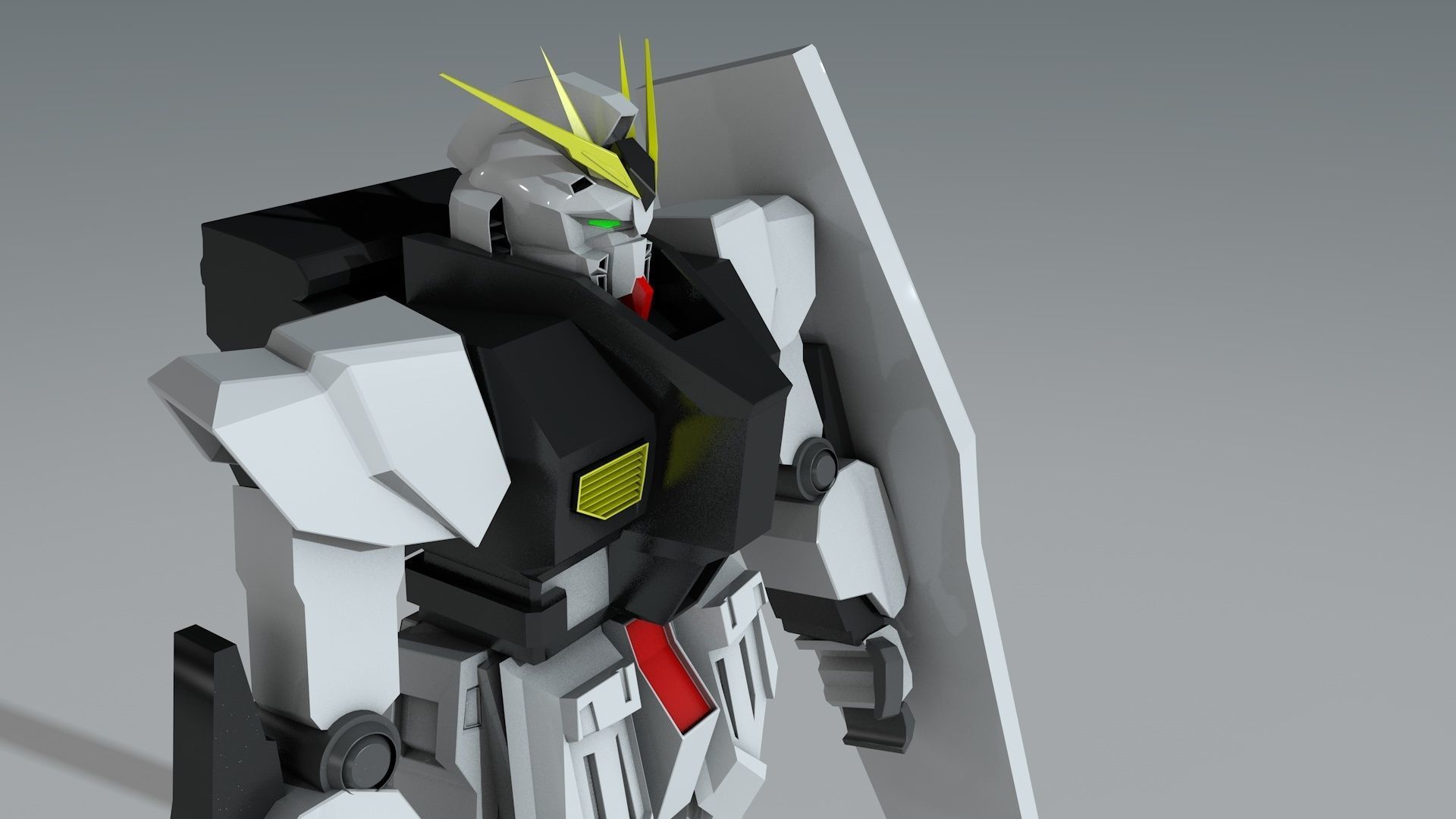 Gundam free 3D model rigged | CGTrader