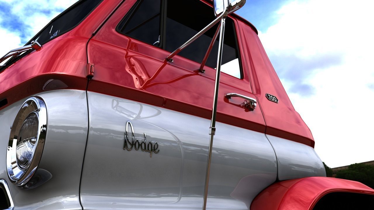 DODGE L700 TILT CAB TRUCK 1969 3D model | CGTrader