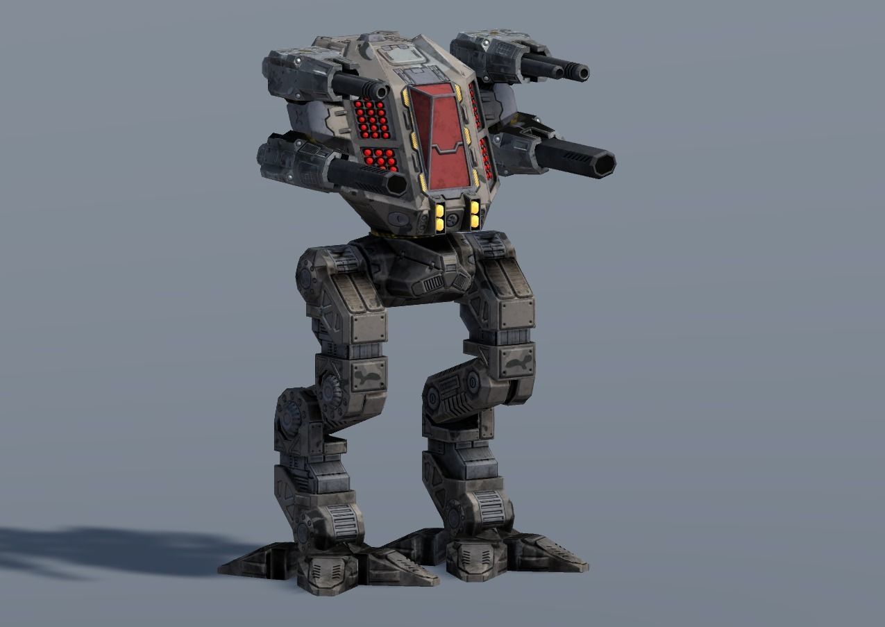3D model Juggernaut BattleMech VR / AR / low-poly | CGTrader
