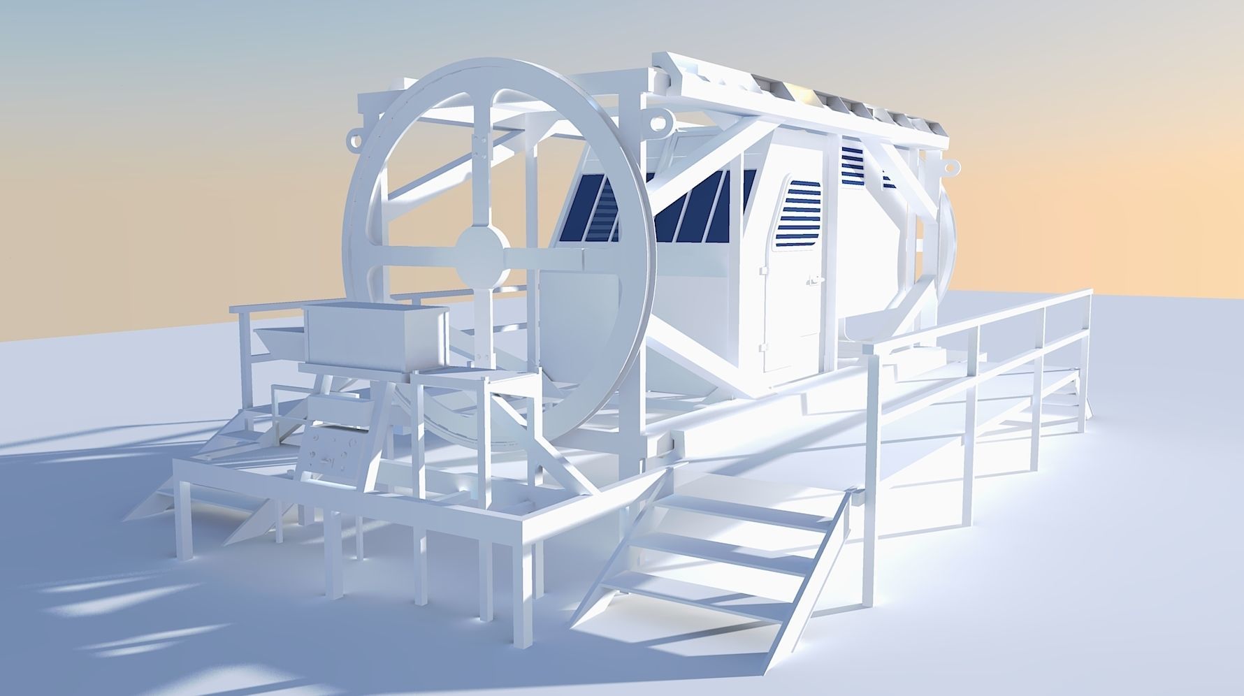 3D model BLAST SIMULATOR VR / AR / low-poly | CGTrader