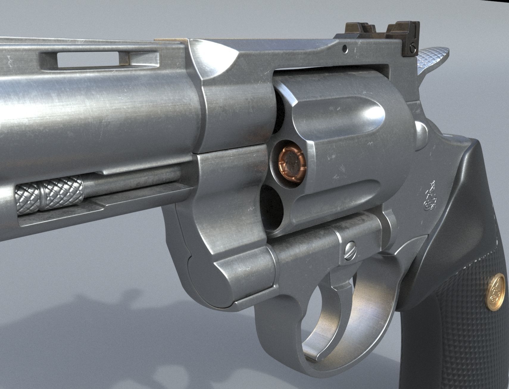Colt Python 357 - Revolver gun - High poly 3D model | CGTrader