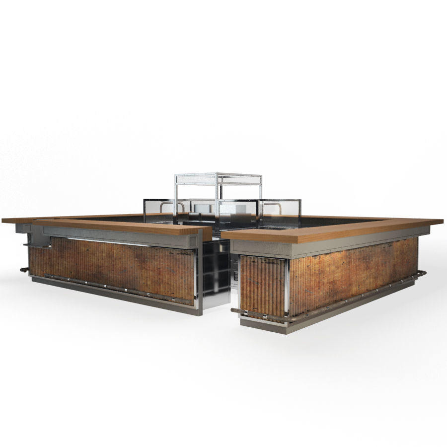Big Industrial Counter 3D model | CGTrader