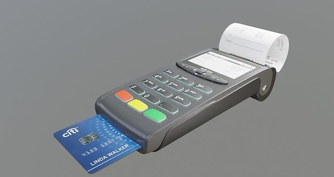 pos card retail card reader free 3D model | CGTrader