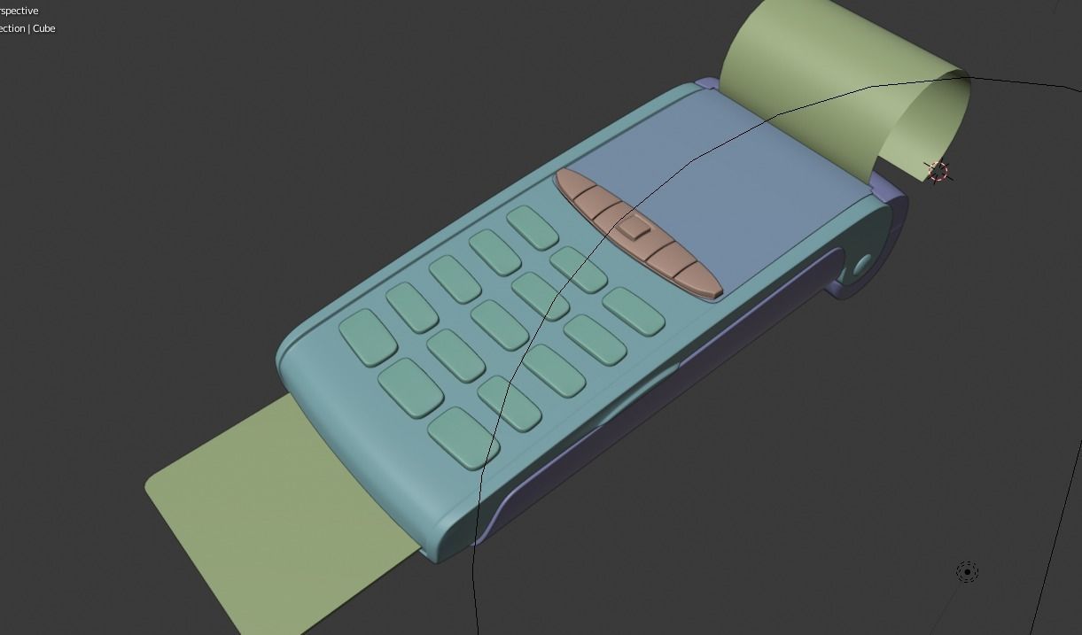 pos card retail card reader free 3D model | CGTrader