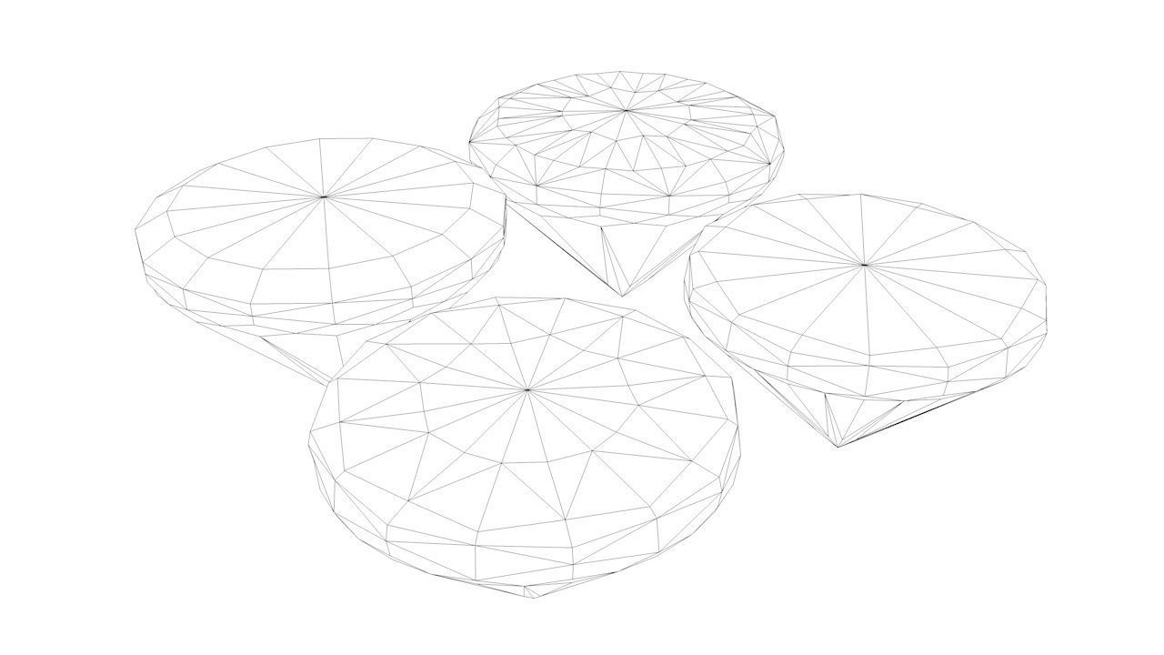 Diamonds free VR / AR / low-poly 3D model | CGTrader