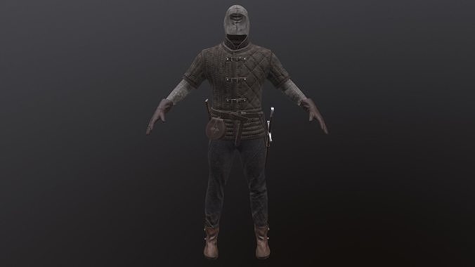 3D model Medieval character VR / AR / low-poly | CGTrader