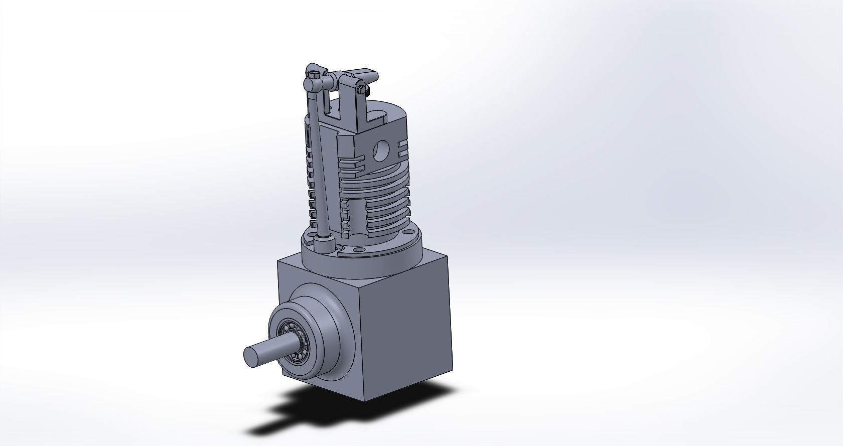 One cylinder air engine 3D model | CGTrader