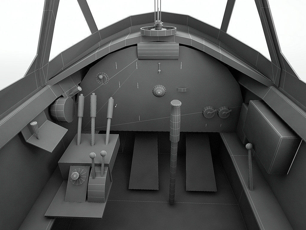 3D model Cockpit Nakajima B5N WWII Aircraft VR / AR / low-poly | CGTrader