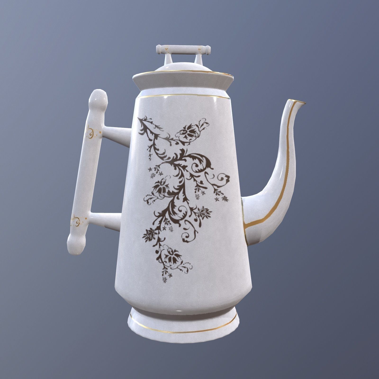 3D model Teapot Game Ready coffee pot VR / AR / low-poly | CGTrader