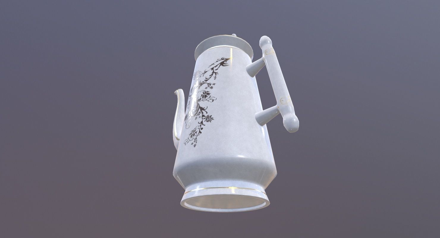 3D model Teapot Game Ready coffee pot VR / AR / low-poly | CGTrader