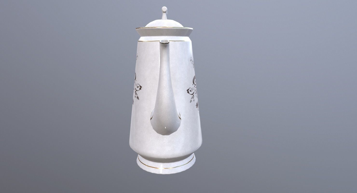 3D model Teapot Game Ready coffee pot VR / AR / low-poly | CGTrader