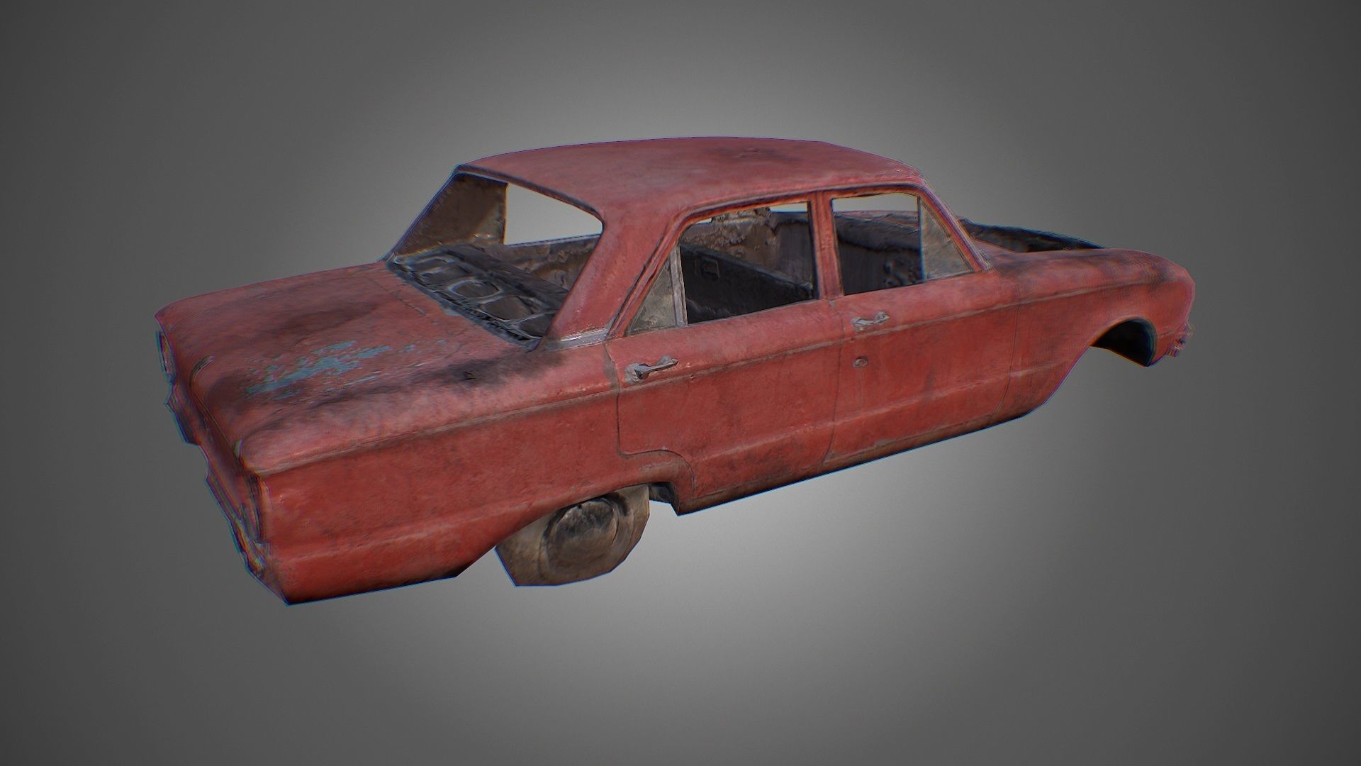 Car Wreck PBR Game Asset free VR / AR / low-poly 3D model | CGTrader