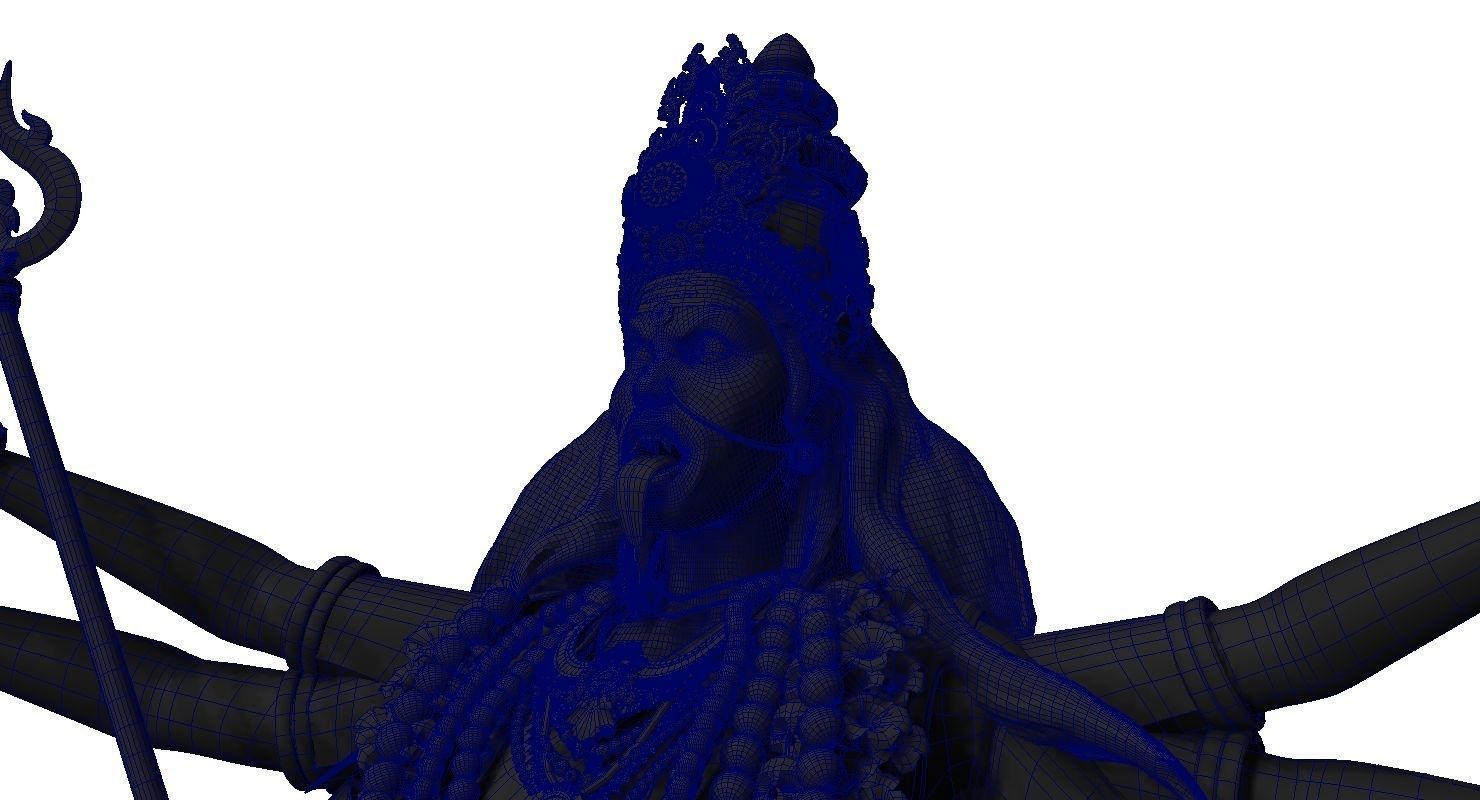 god maha kali 3d model 3D model | CGTrader