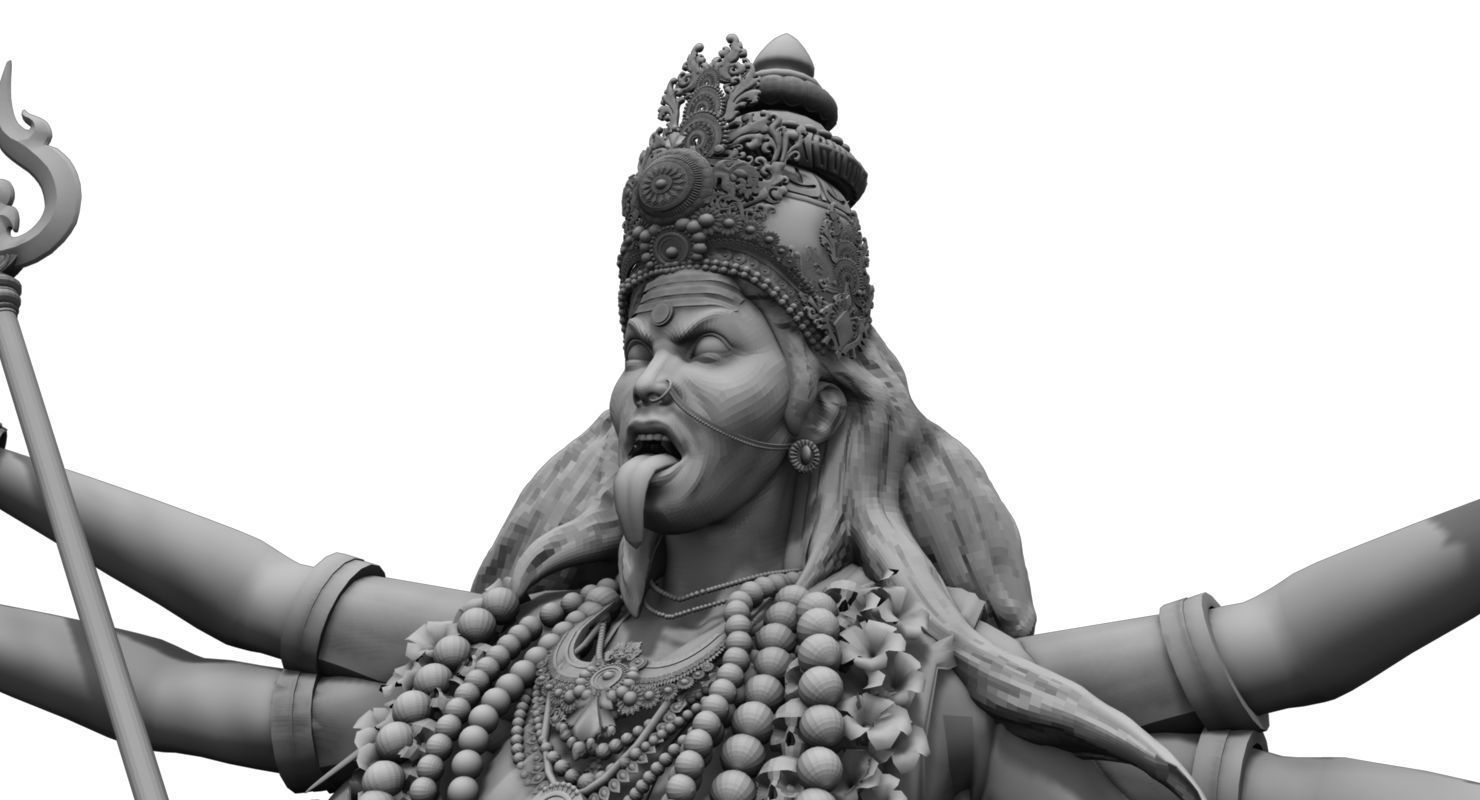 god maha kali 3d model 3D model | CGTrader