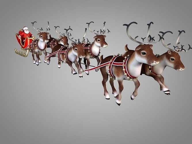 Santa Claus 3D model animated rigged | CGTrader