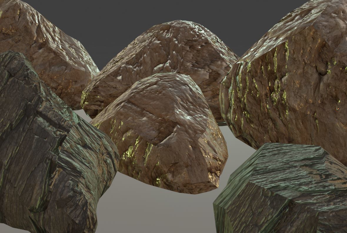 Rocks pack Low-poly free VR / AR / low-poly 3D model | CGTrader
