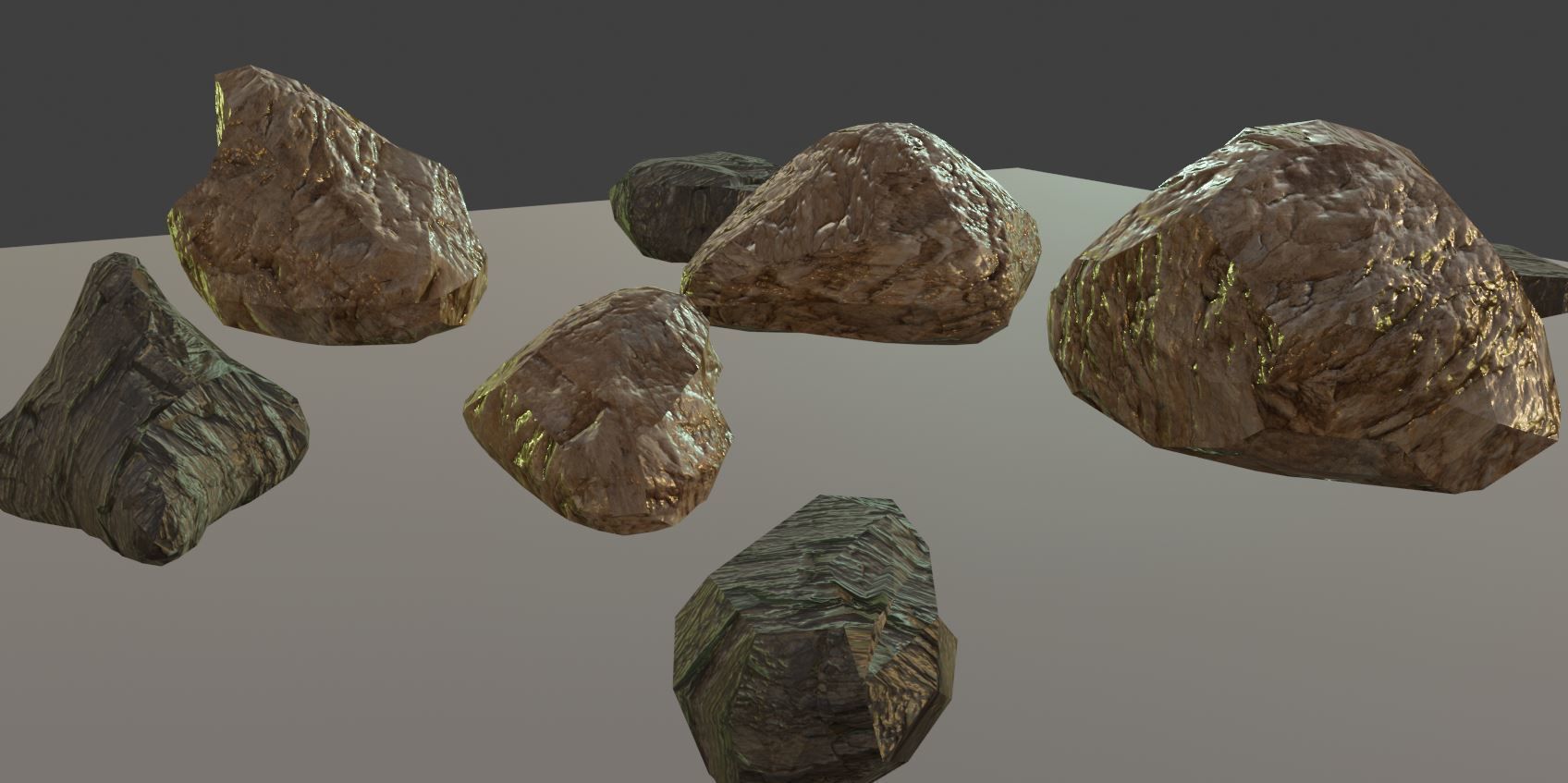 Rocks pack Low-poly free VR / AR / low-poly 3D model | CGTrader