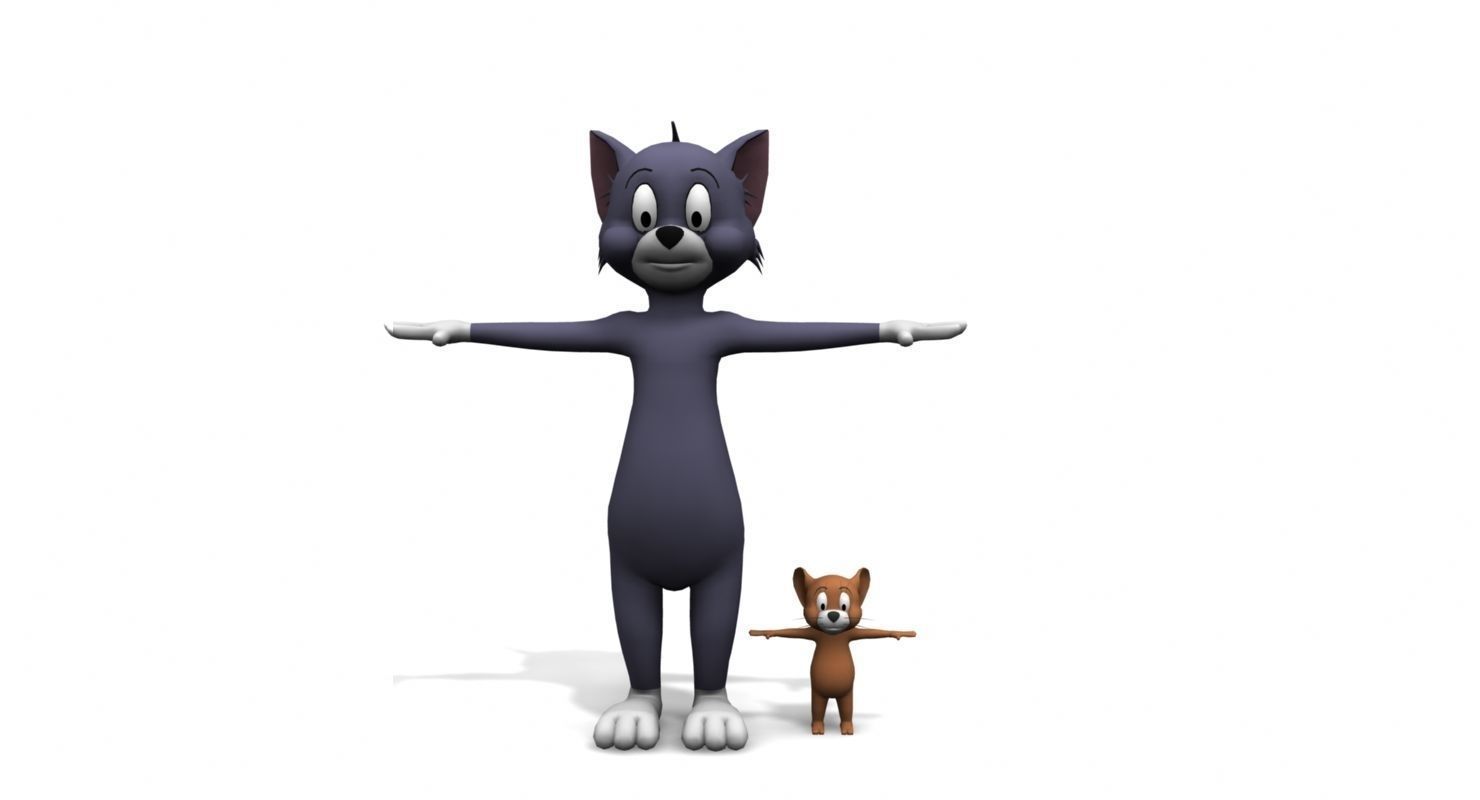 tom jerry 3d cartoon model 3D model | CGTrader