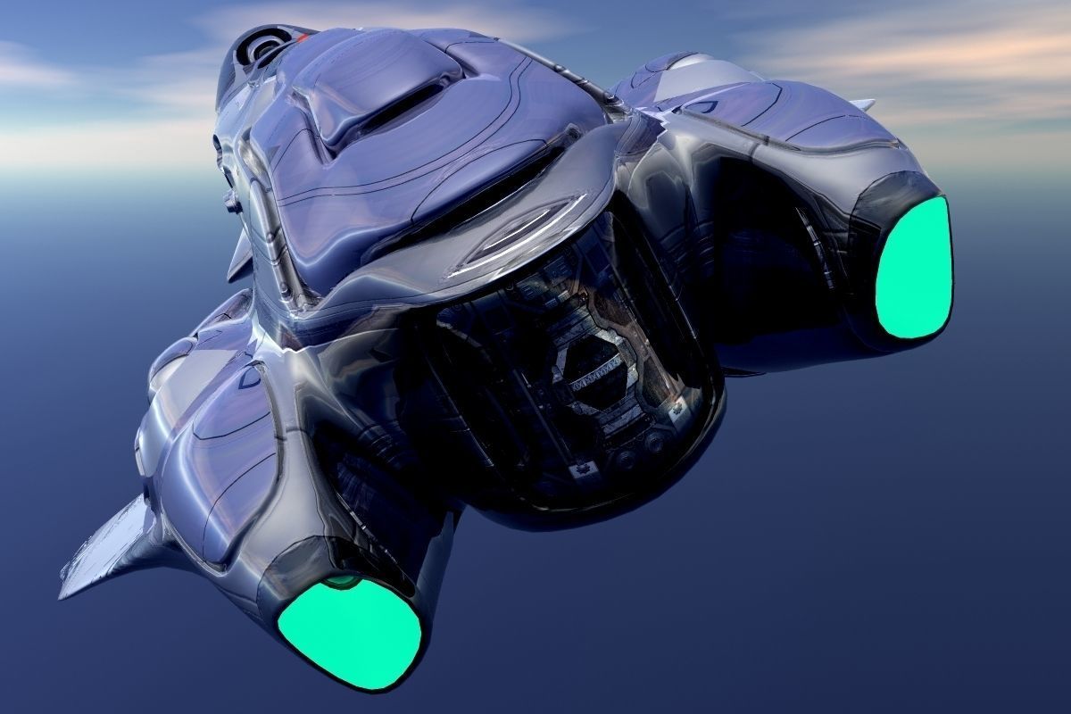 DR-755 Dropship Cargo Spaceship 3D model | CGTrader