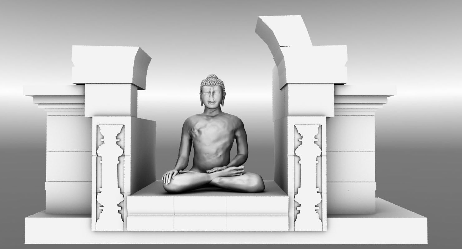 budha statue 3d model 3D model | CGTrader