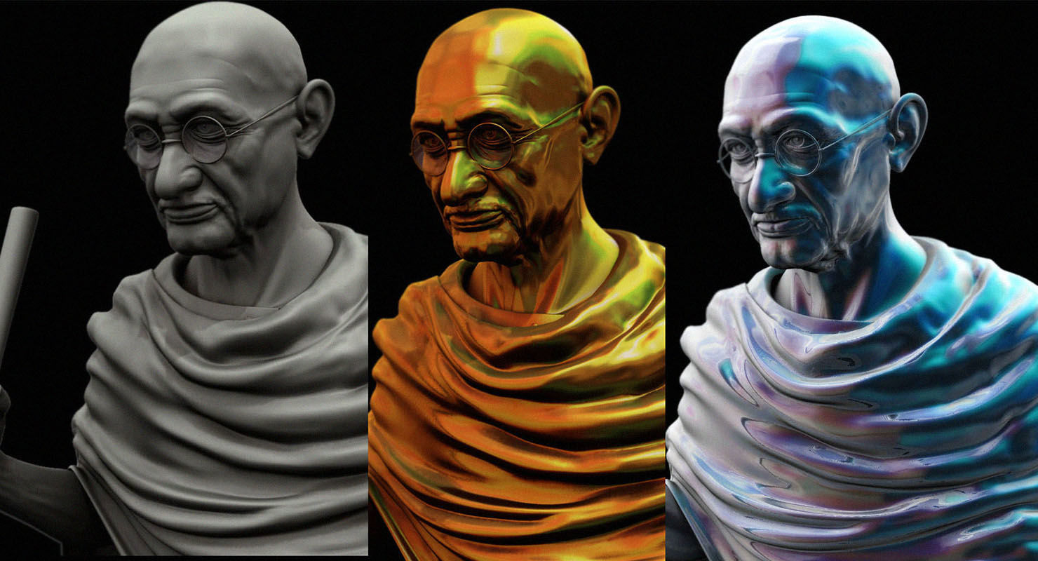 gandhi 3d model 3D model | CGTrader