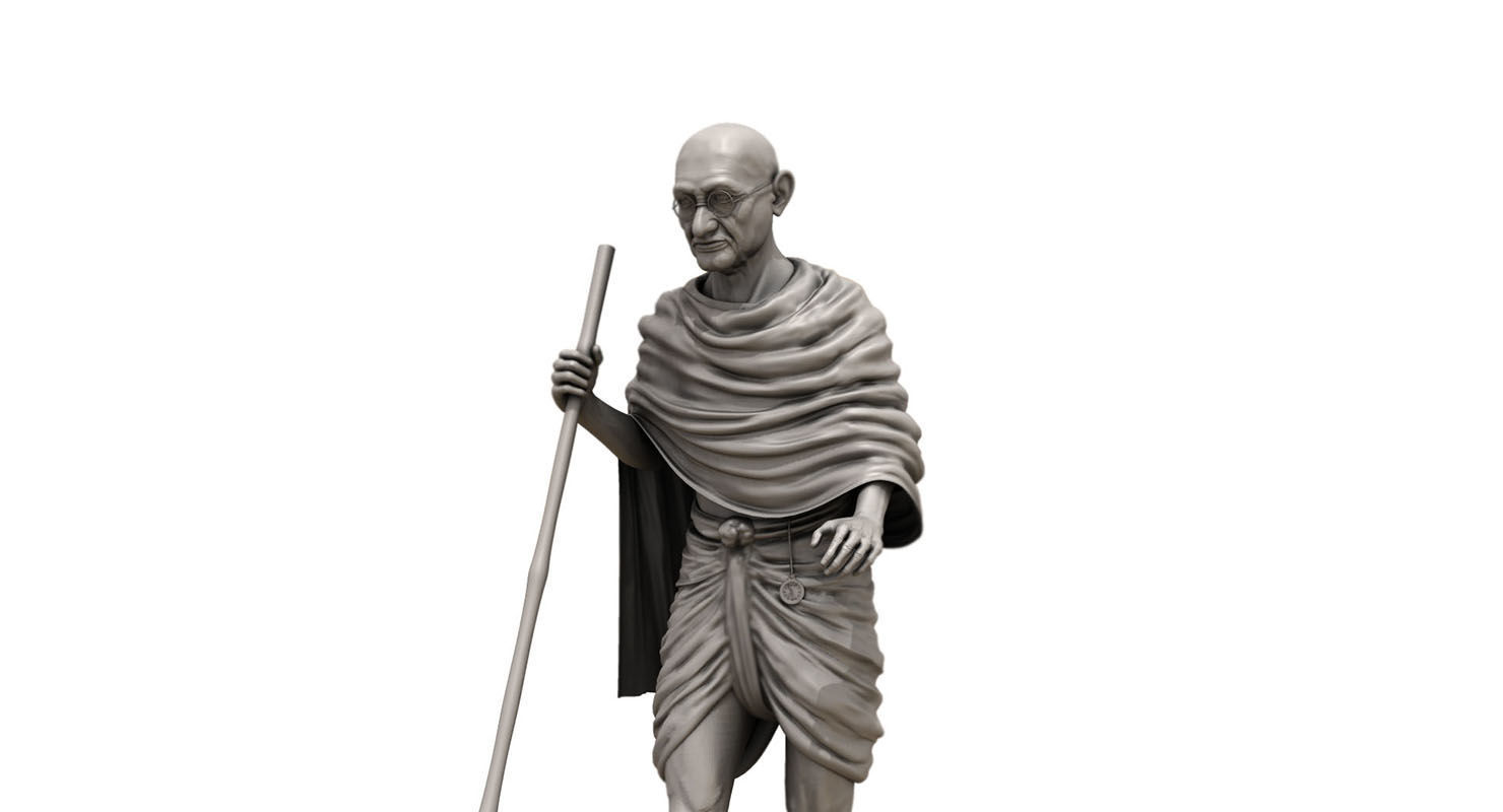gandhi 3d model 3D model | CGTrader