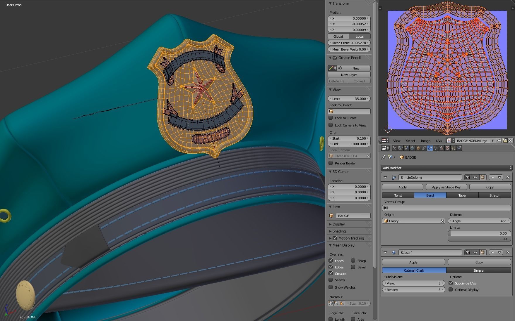 Police Cap 3D model | CGTrader