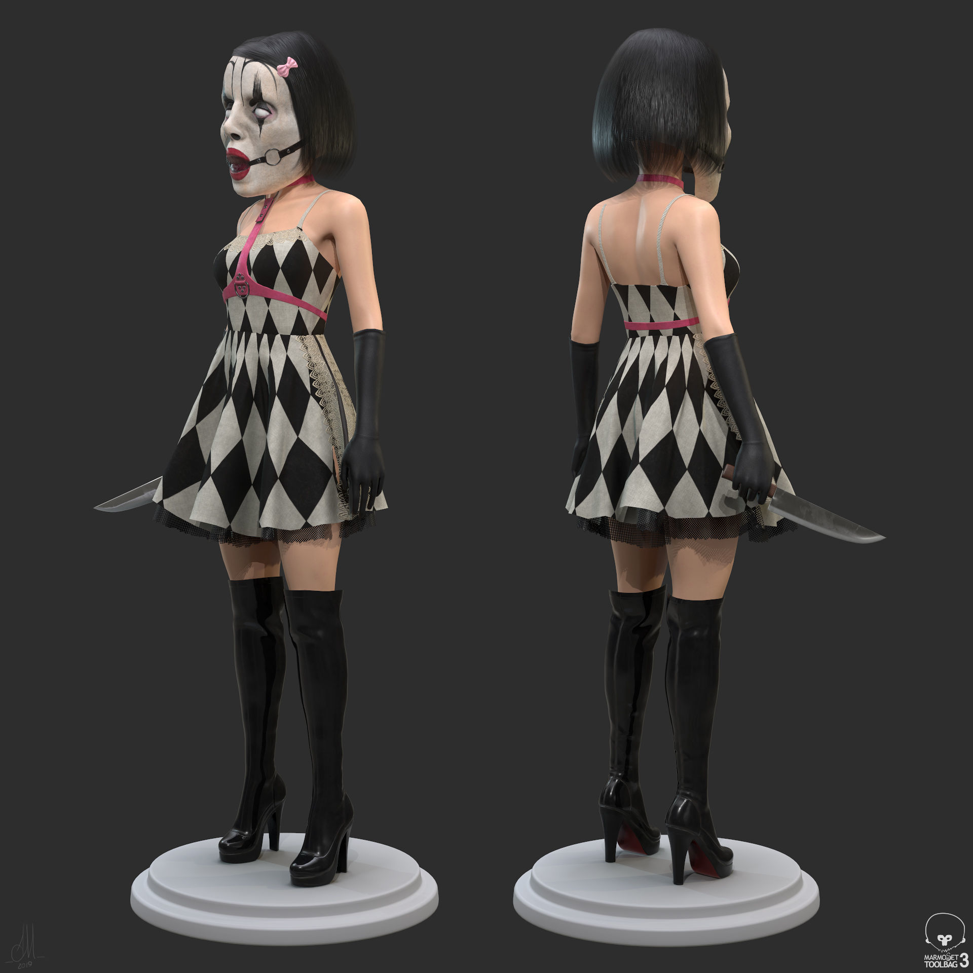 3D model Ballgag Clown VR / AR / low-poly | CGTrader