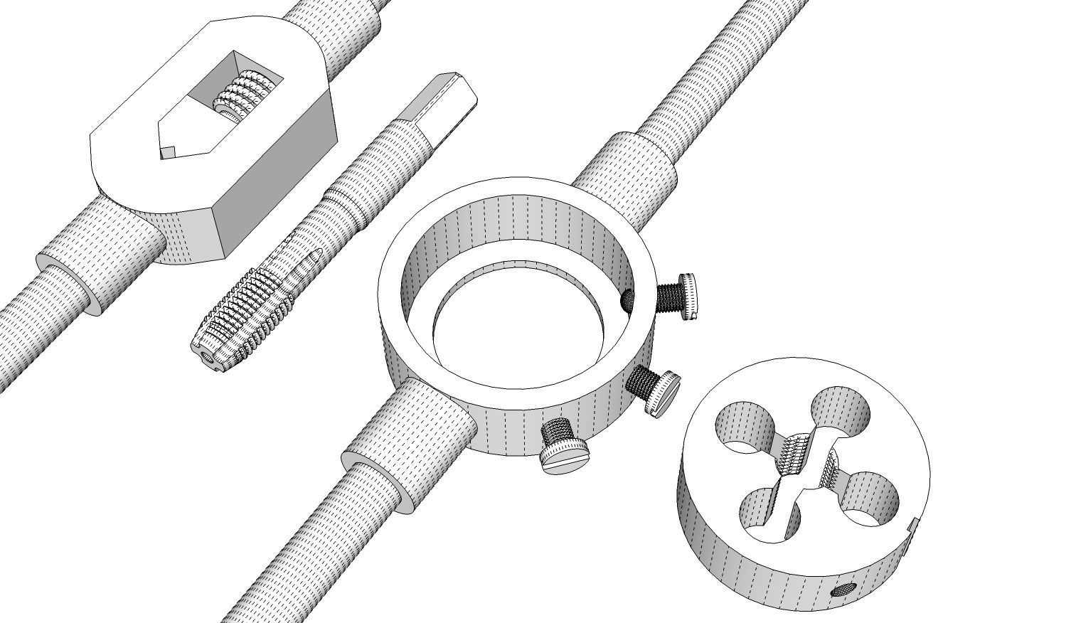 Threading Tap 3D model | CGTrader