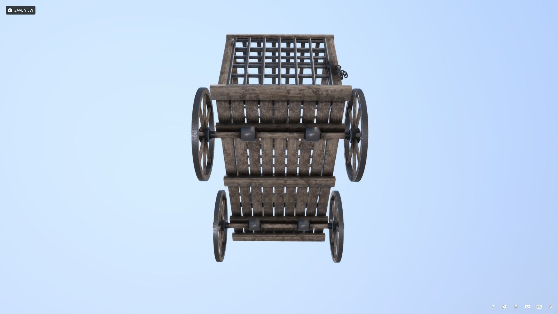 3D model Medieval Prison Cart Prop VR / AR / low-poly | CGTrader