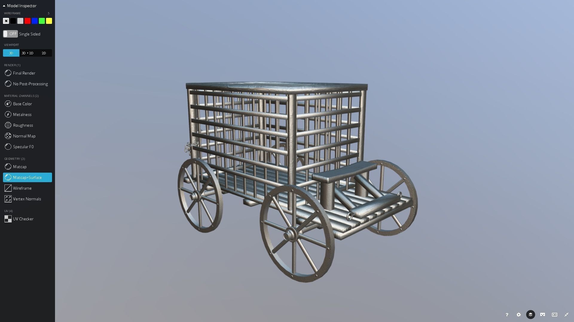 3D model Medieval Prison Cart Prop VR / AR / low-poly | CGTrader