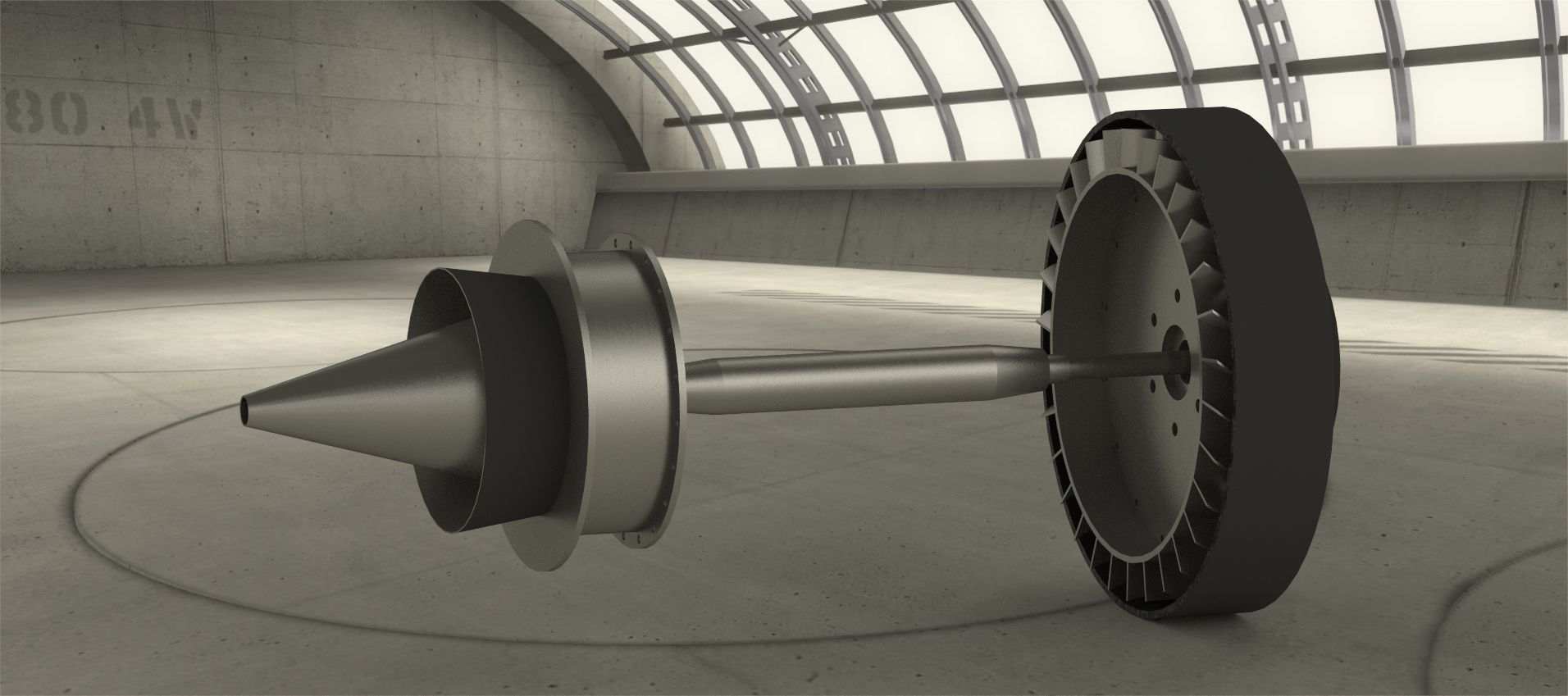 TurboJet Engine 3D model | CGTrader