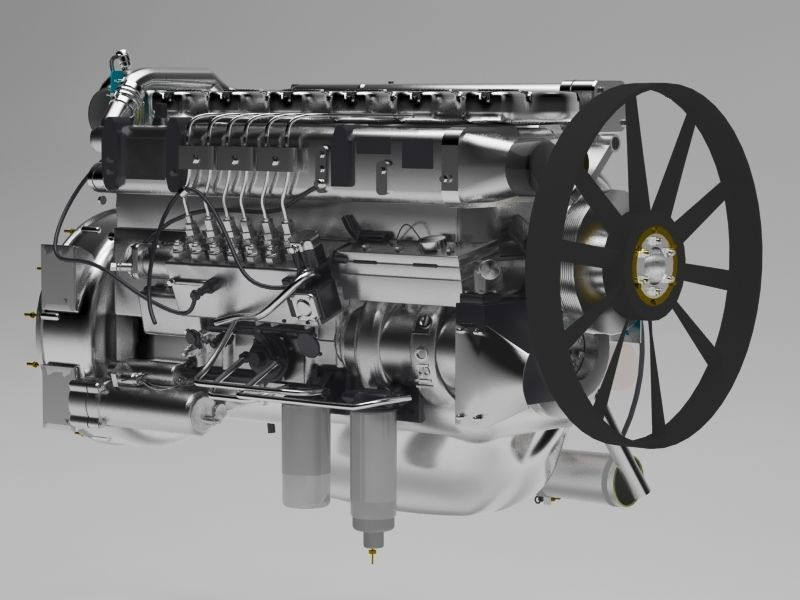 Engine 3D model | CGTrader