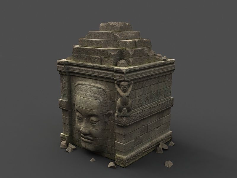 3D model Angkor Wat Games res model 02 VR / AR / low-poly | CGTrader