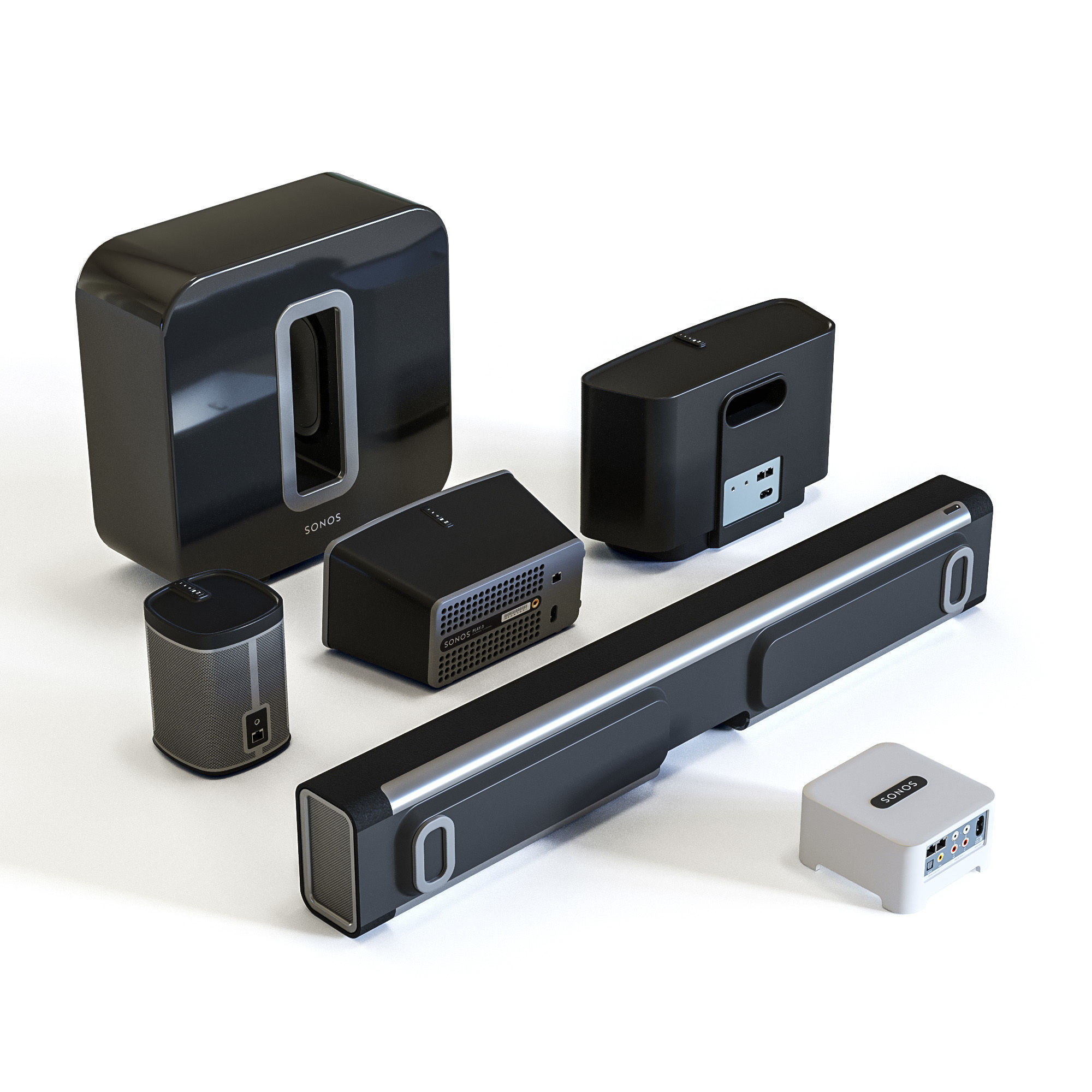 Sonos gen 1 audio system 3D model | CGTrader