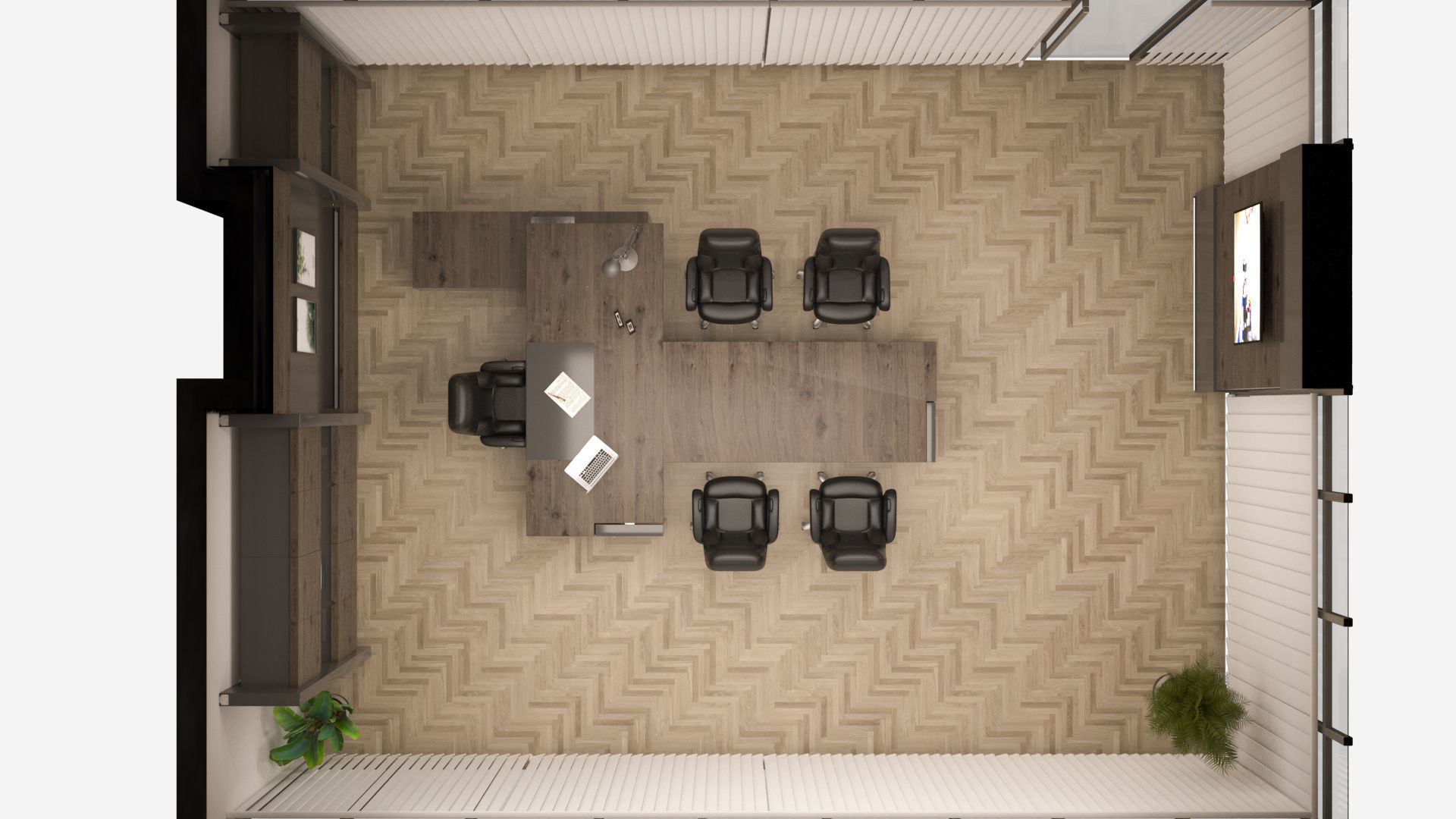 Modern Office Scene - Ready to Render 3D model | CGTrader