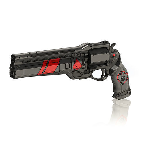 Last Hand Exotic Hand Cannon 3D model 3D printable | CGTrader