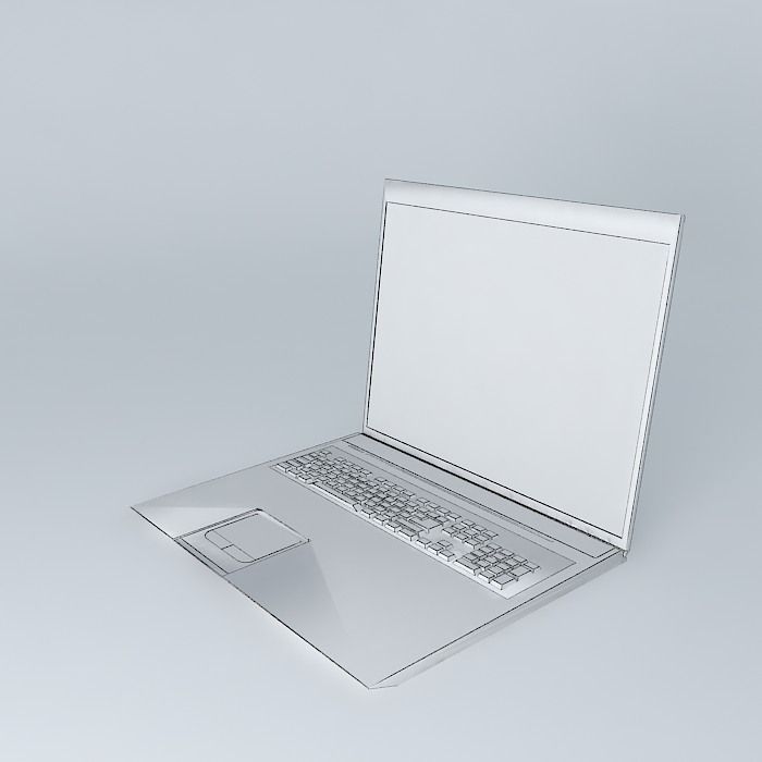 HP laptop with logo free 3D model | CGTrader