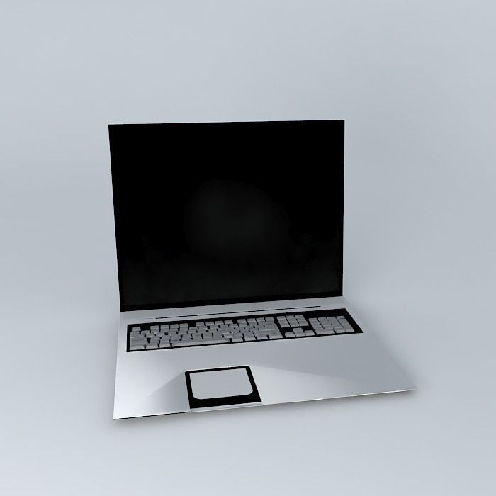 HP laptop with logo free 3D model | CGTrader
