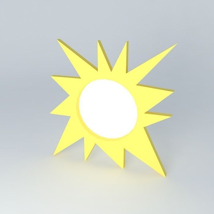 Fake sun free 3D model | CGTrader