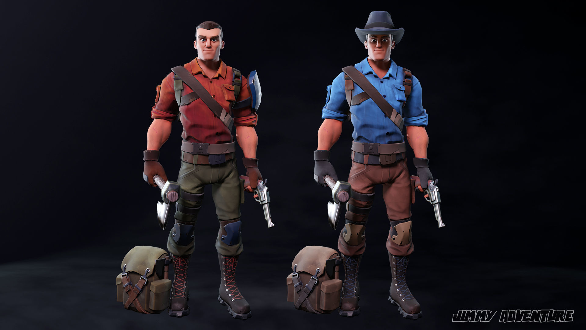 3D model Jimmy adventure - Stylized character VR / AR / low-poly | CGTrader