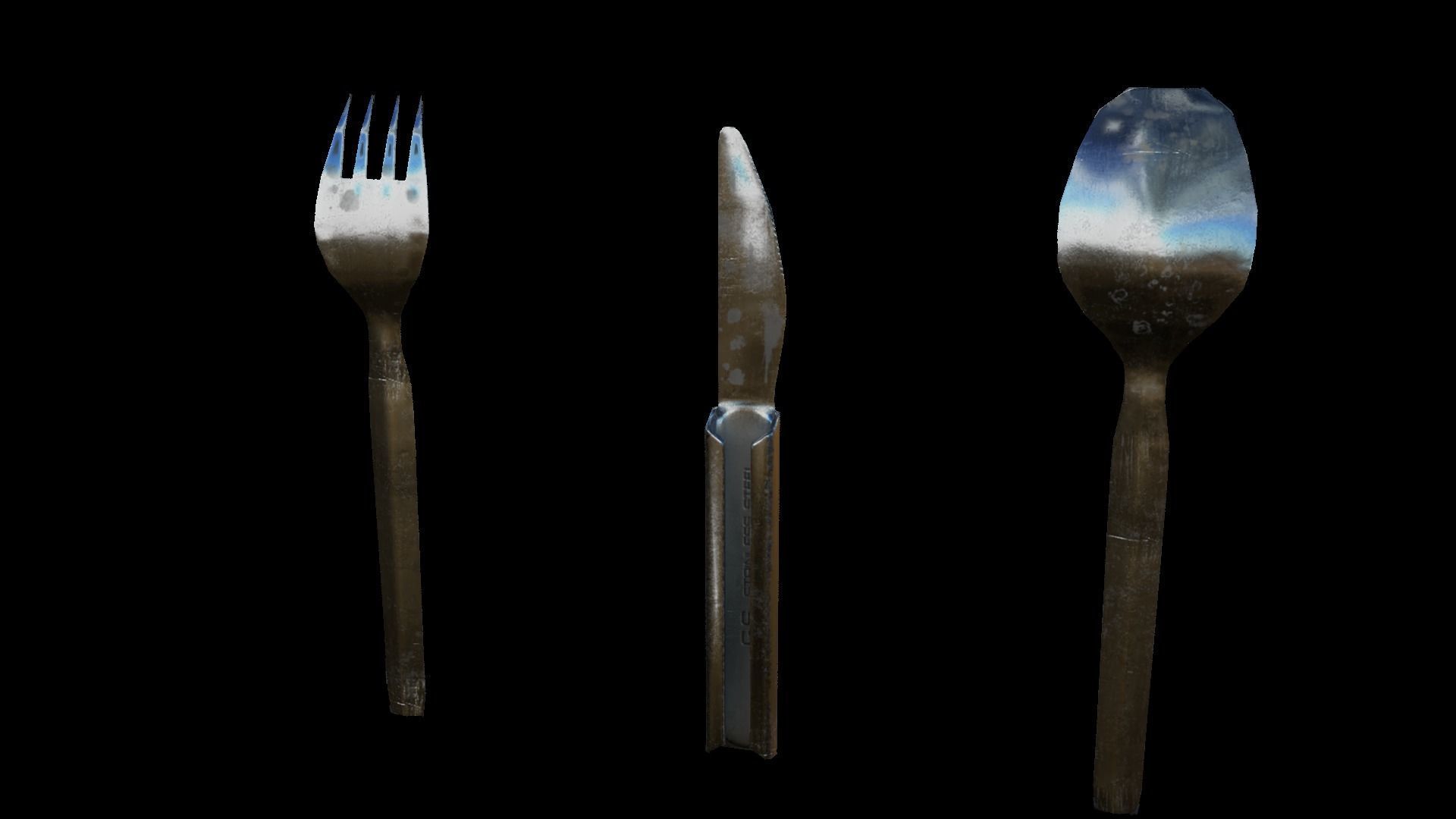 3D model Military Eating Utensils VR / AR / low-poly | CGTrader