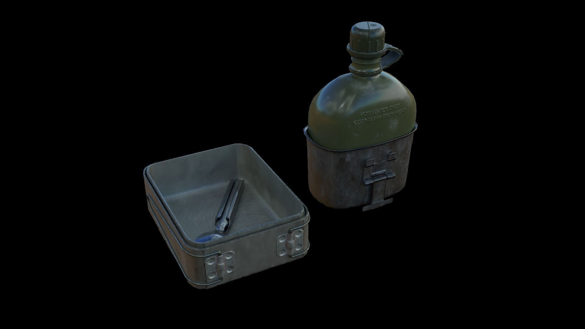 3D model Military Eating Utensils VR / AR / low-poly | CGTrader