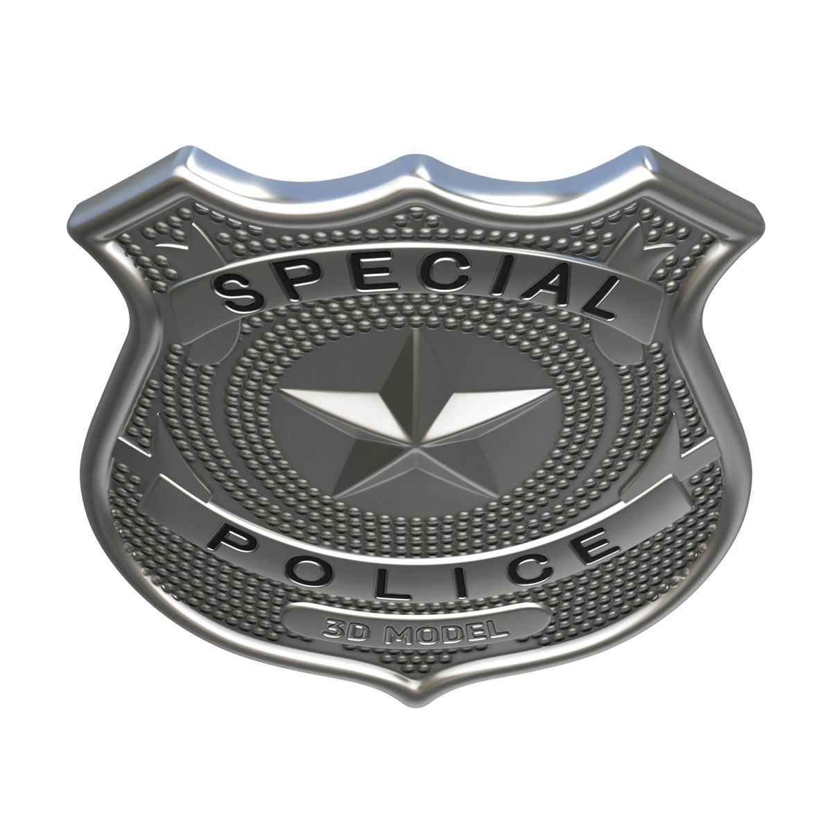 Police Badge 3D model | CGTrader