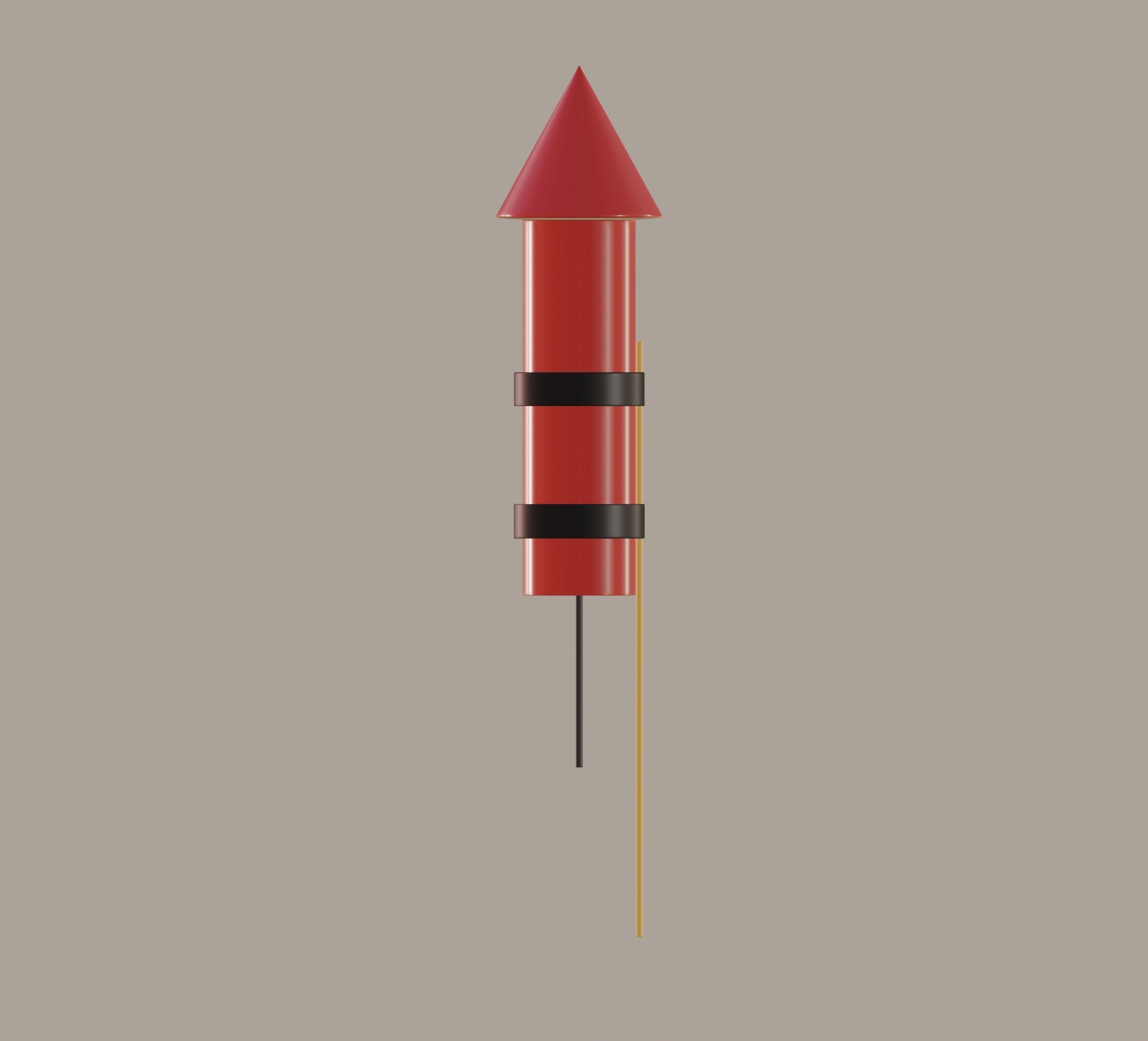 3D model Firework Rocket VR / AR / low-poly | CGTrader